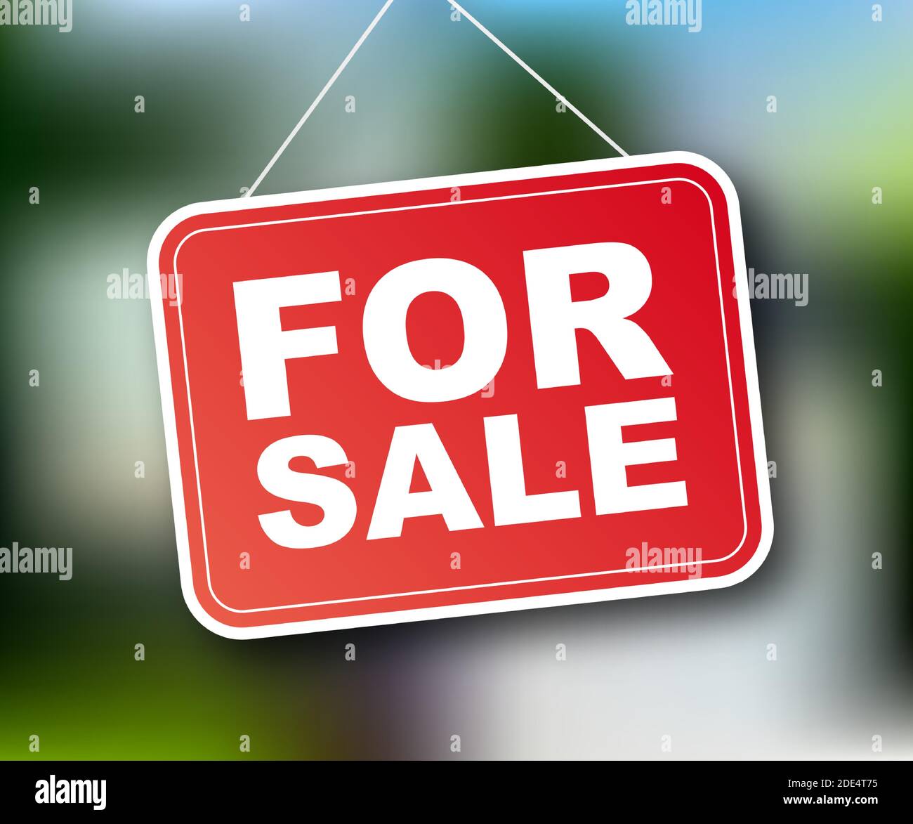 Sale tag. Home for sale sign for marketing design. Vector stock ...