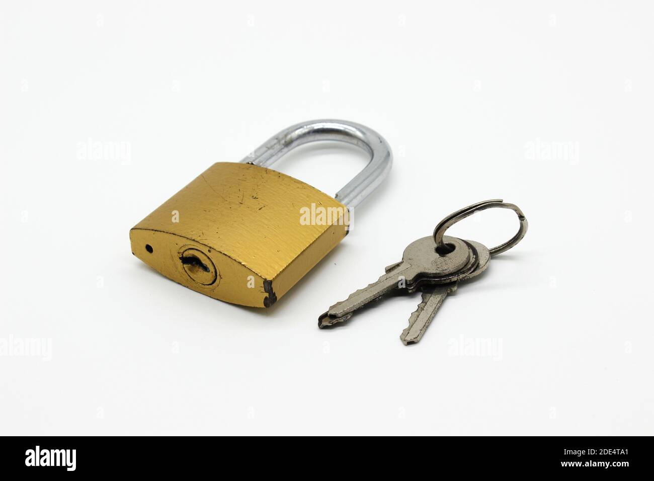 A picture of padlock isolated on white background Stock Photo - Alamy