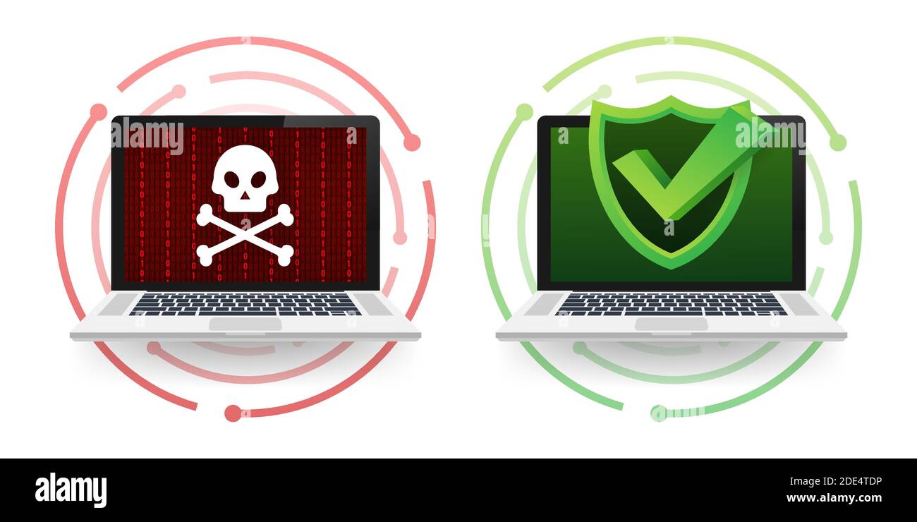 Cyber attack. Data Phishing with fishing hook, laptop, internet ...
