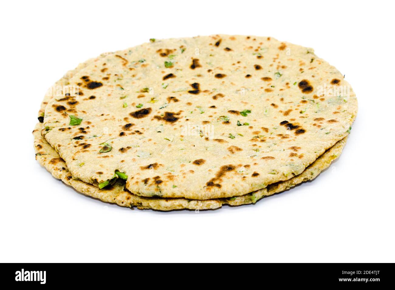 A picture of chapati isolated on white background Stock Photo - Alamy