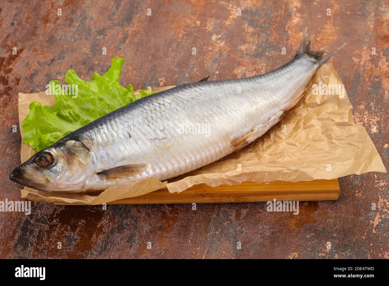 Salted herring fish ready for eat Stock Photo - Alamy