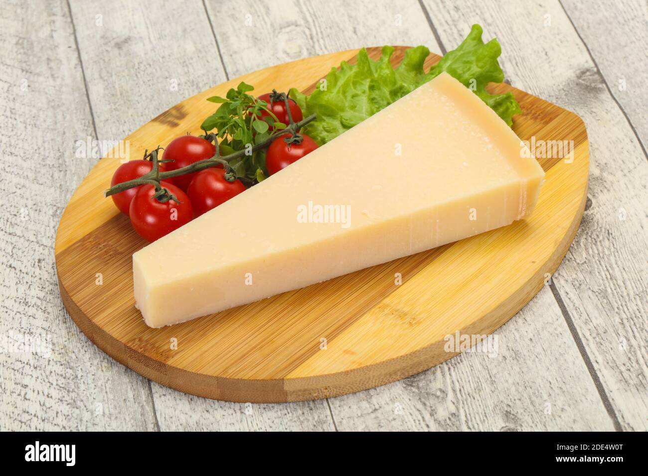 Italian traditional parmesan cheese triangle served salad Stock Photo ...
