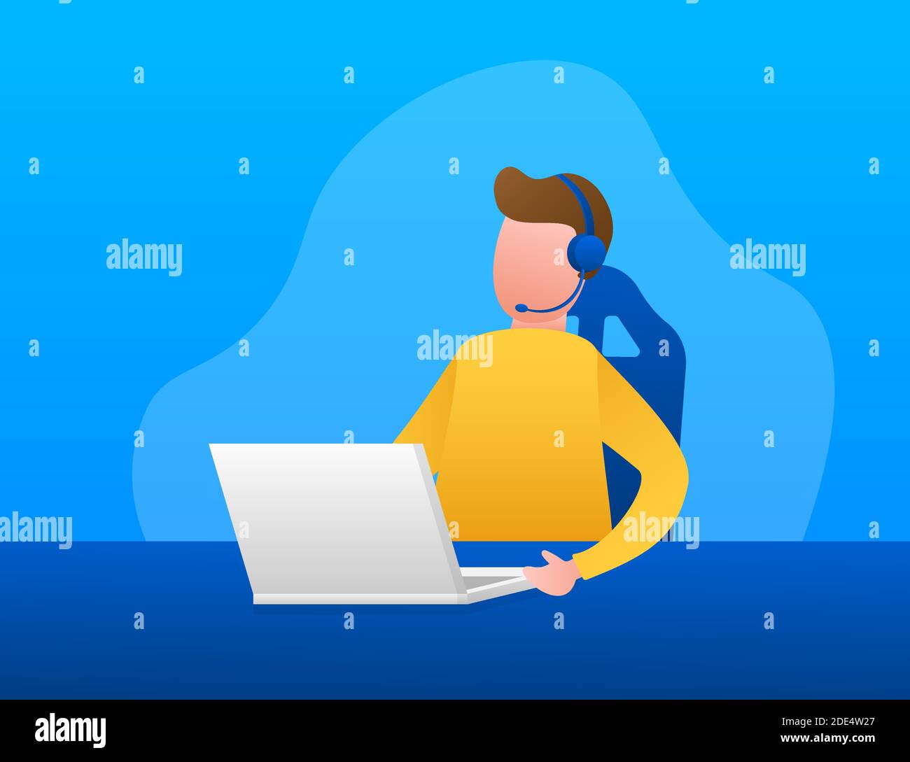 Customer service. Call center landing page. Online support center ...