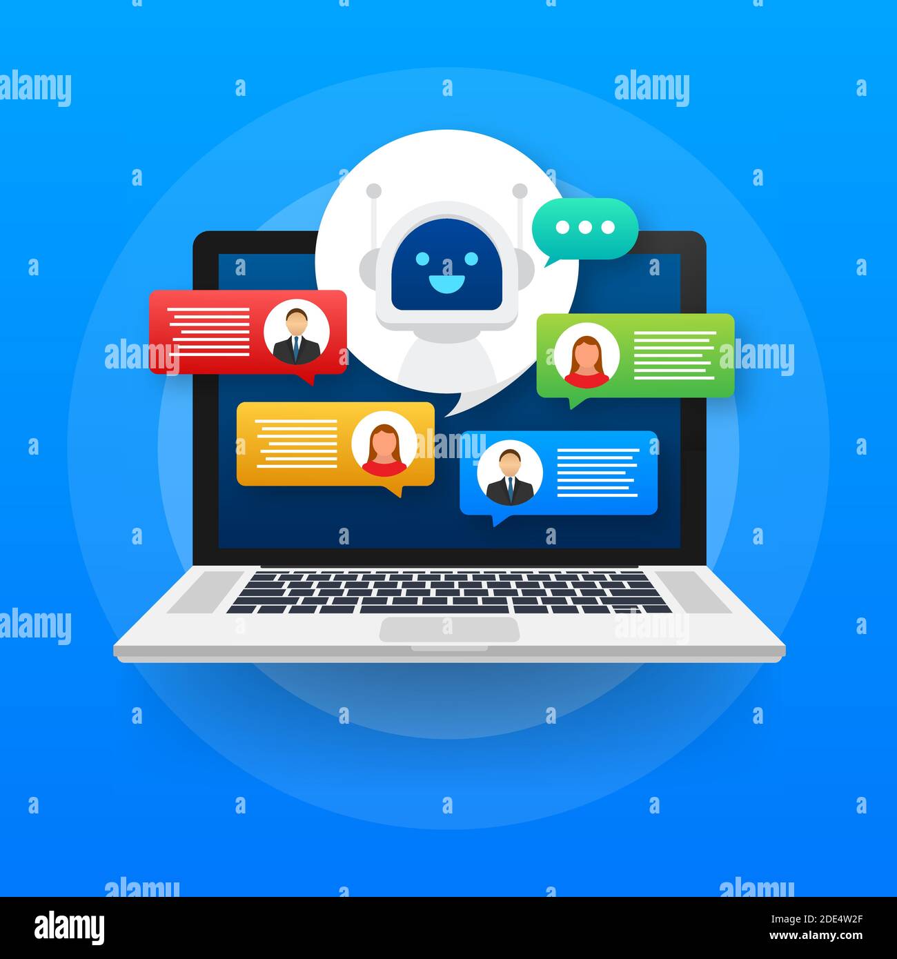 Robot icon. Bot sign design. Chatbot symbol concept. Voice support ...