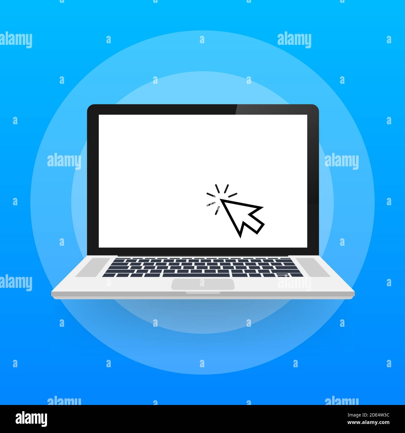 Cursor arrow and computer screen Stock Vector Images - Alamy