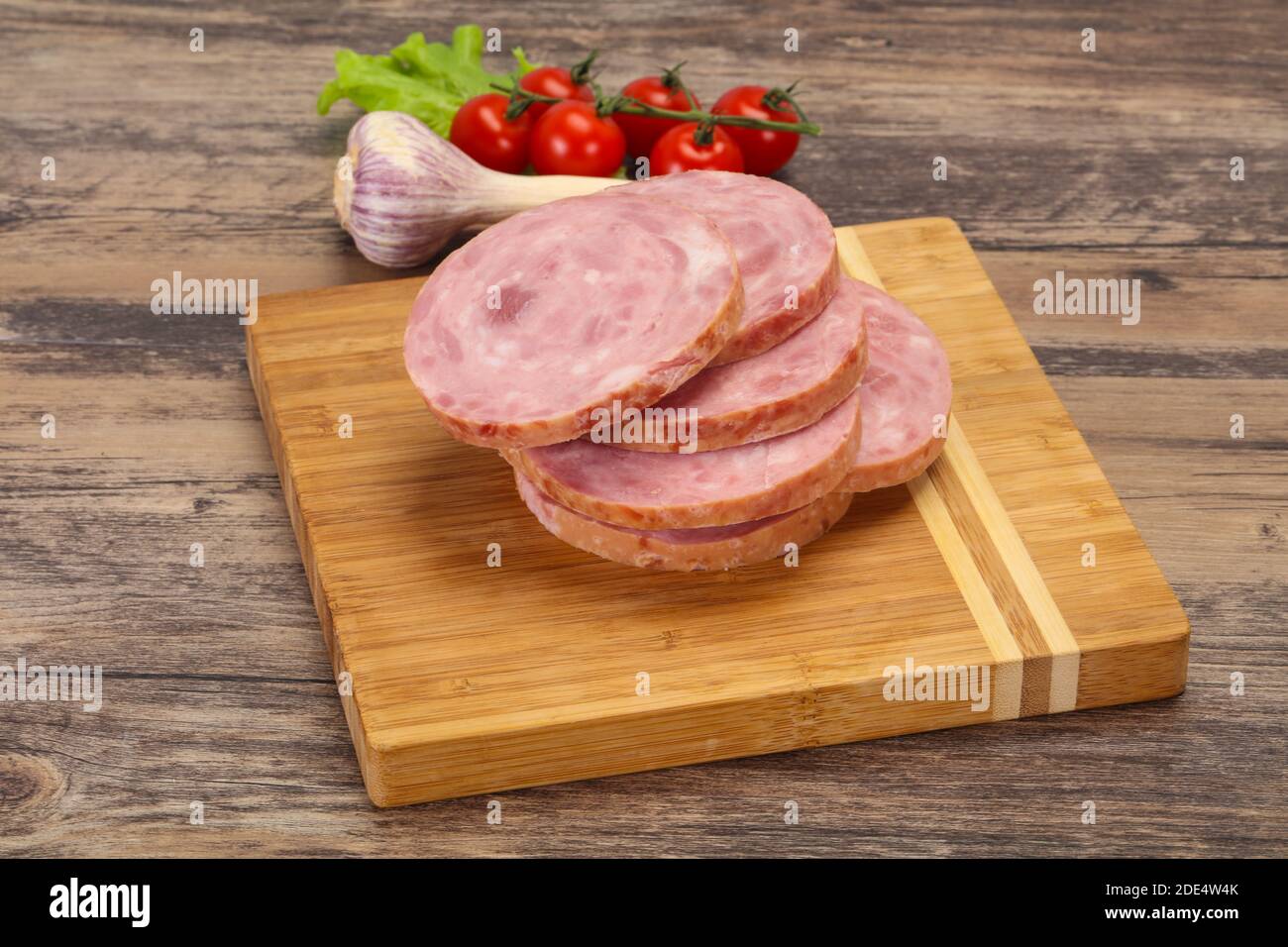Natural ham made from pork meat Stock Photo - Alamy