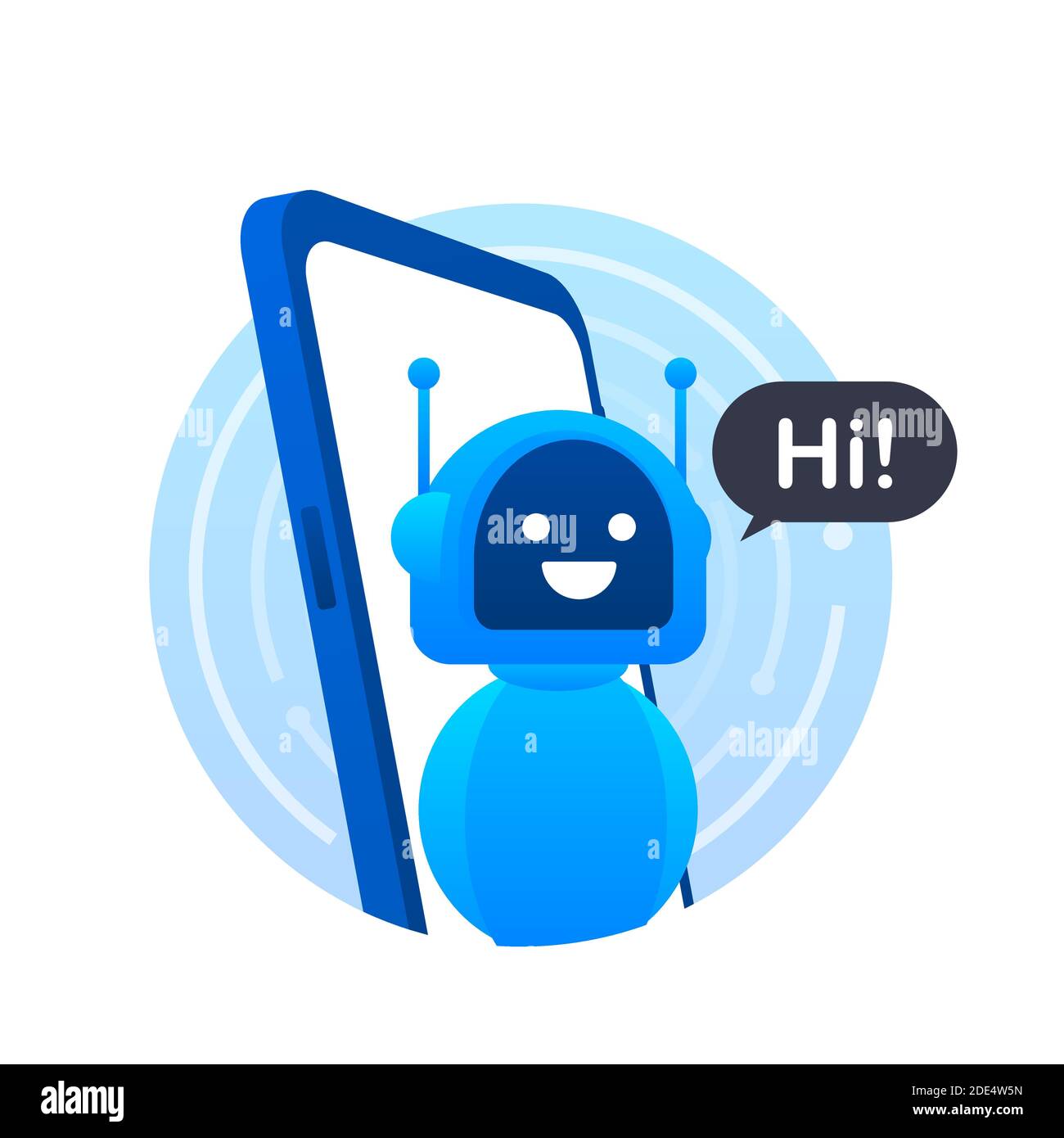 Robot icon. Bot sign design. Chatbot symbol concept. Voice support ...