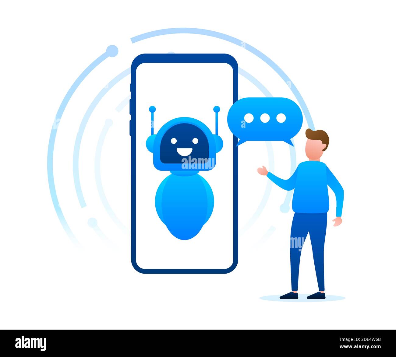 Robot icon. Bot sign design. Chatbot symbol concept. Voice support ...