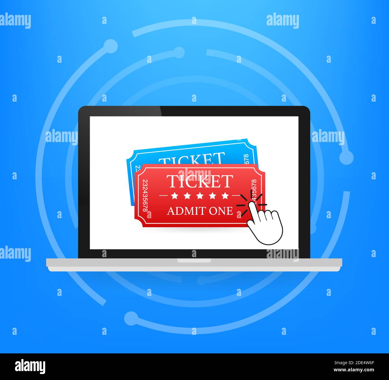 Get your ticket online. Cinema movie ticket online order concept ...