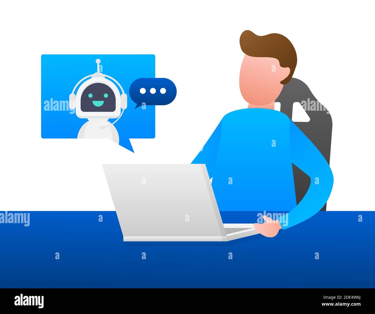 Robot icon. Bot sign design. Chatbot symbol concept. Voice support ...