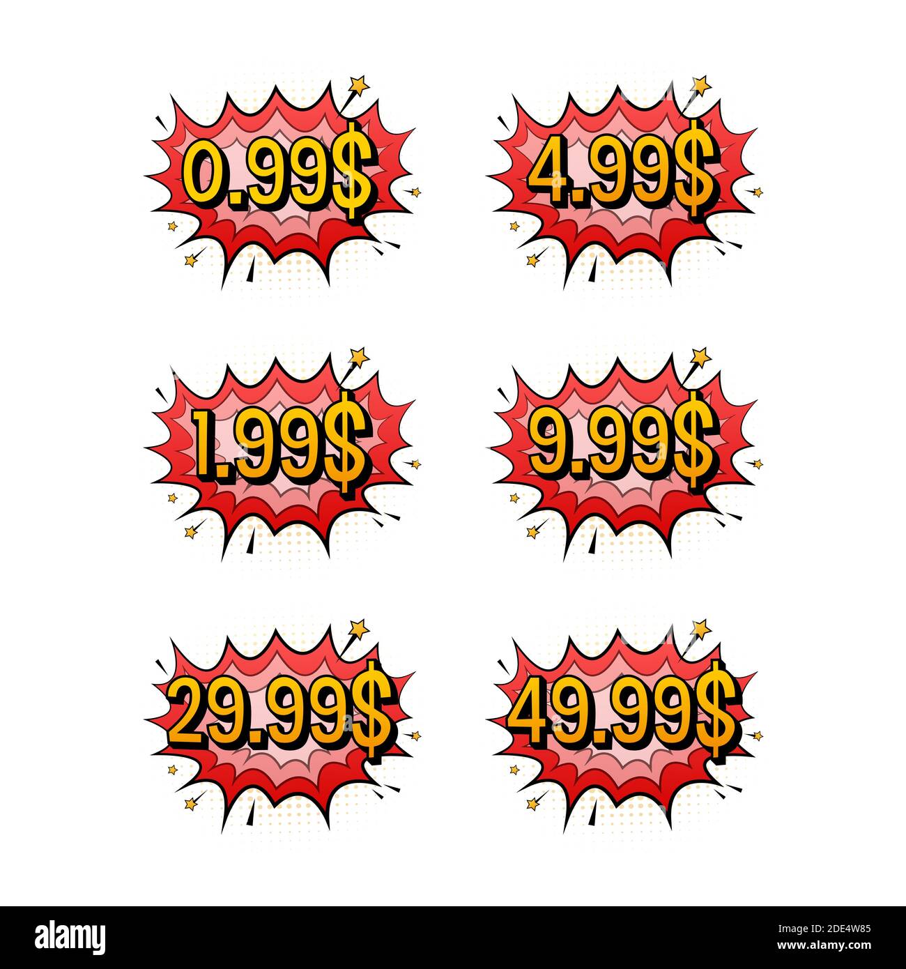 Discount sticker. Template with 99 only. Vector template design. Sale ...