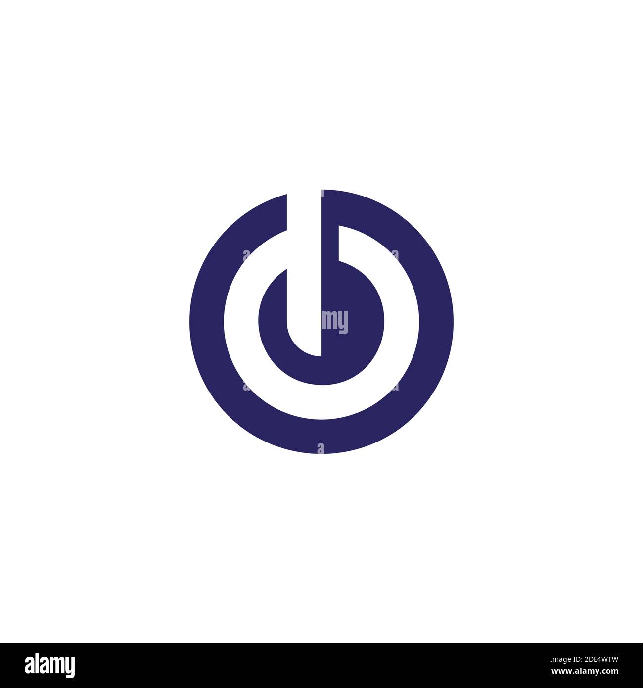 letter b circle negative space geometric logo vector Stock Vector Image ...