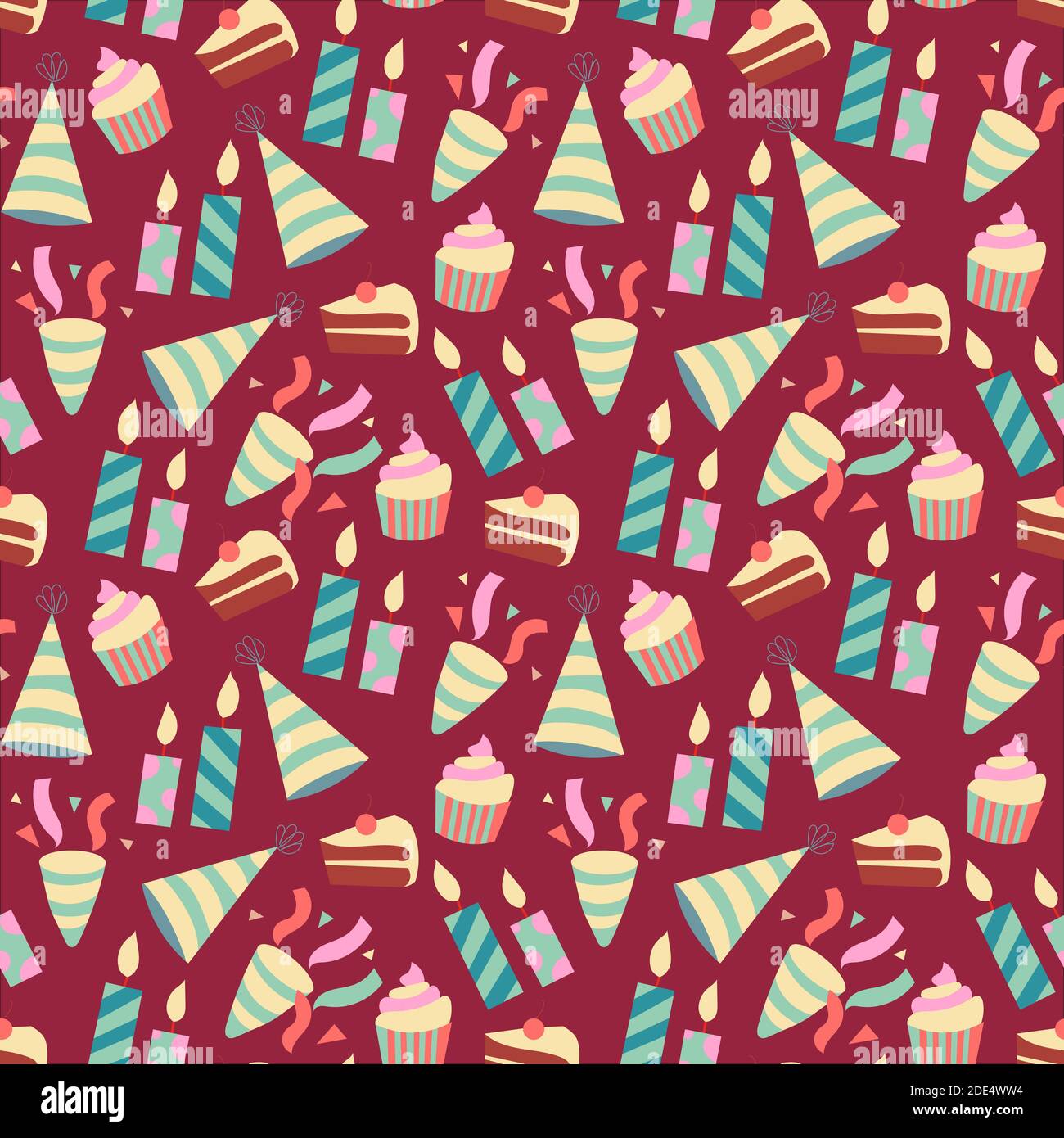 Happy Birthday pattern in vector Stock Vector Image & Art - Alamy