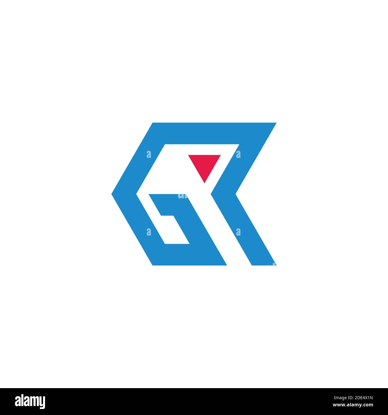 abstract letter gr triangle arrow geometric logo vector Stock Vector ...