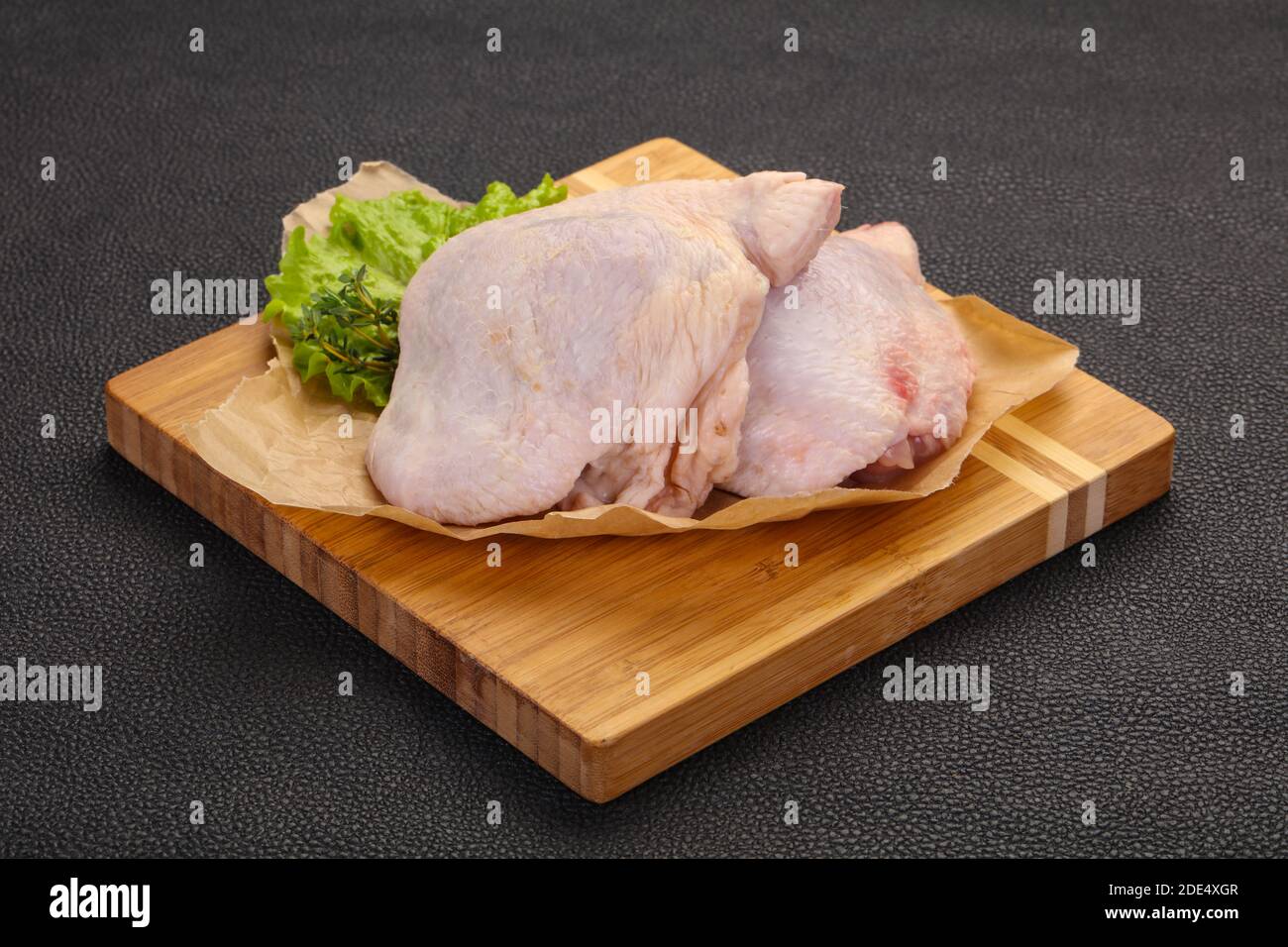 Raw chicken hip ready for cooking Stock Photo - Alamy