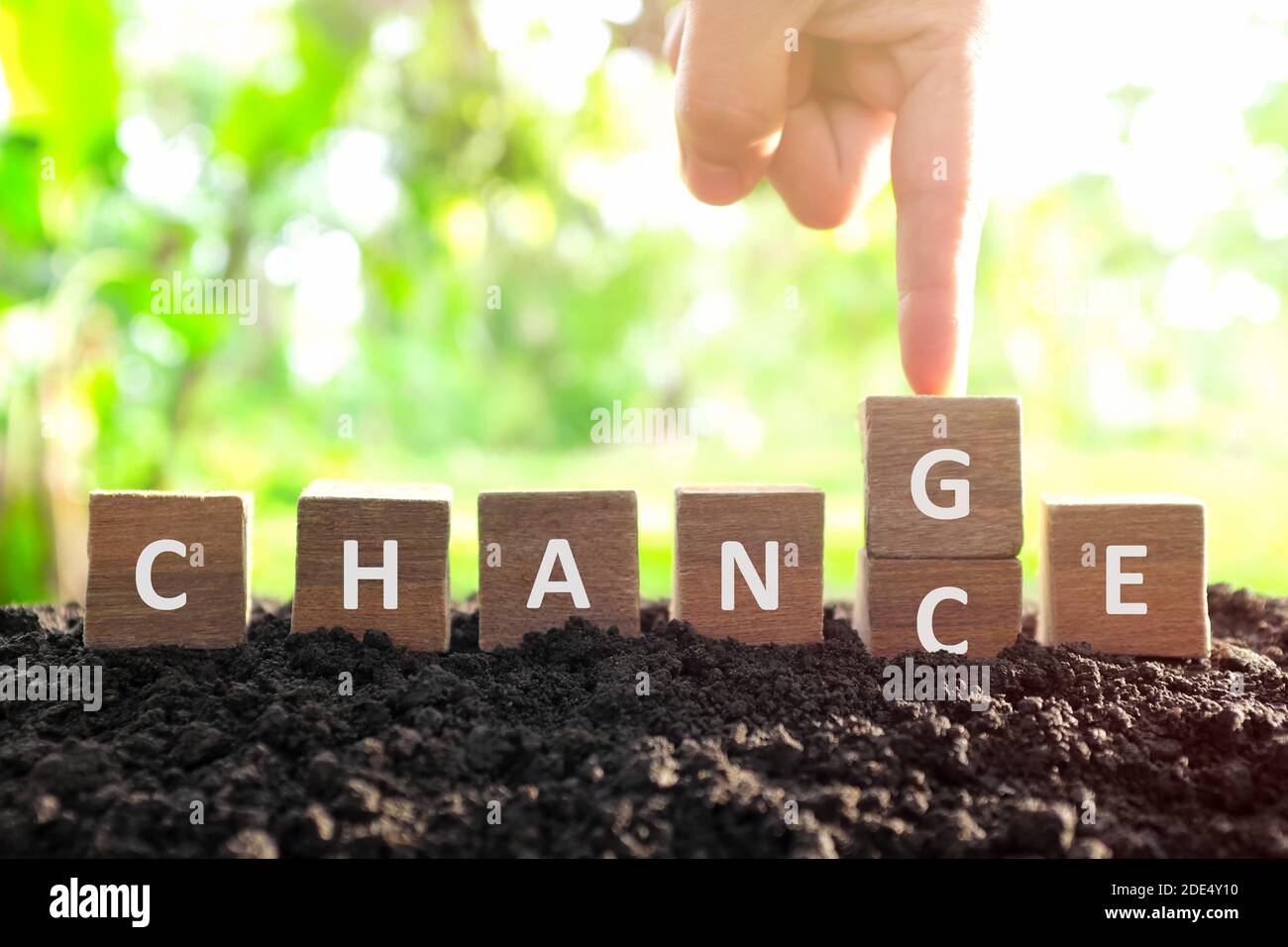 Chance to change, new opportunity, optimism and career growth concept ...