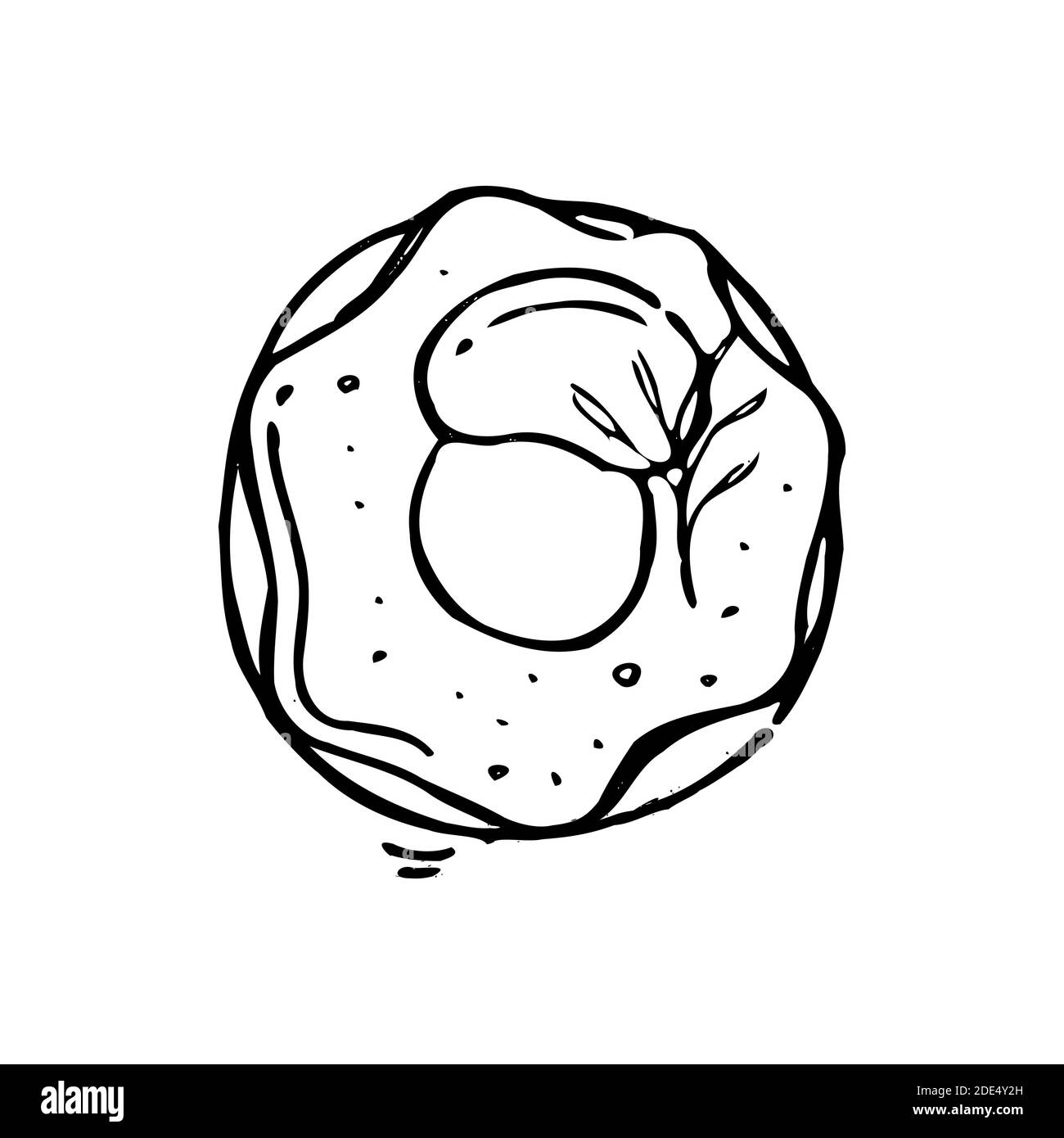 Coloring Page for Kid of Egg Boiled Hand Drawn suitable for coloring ...