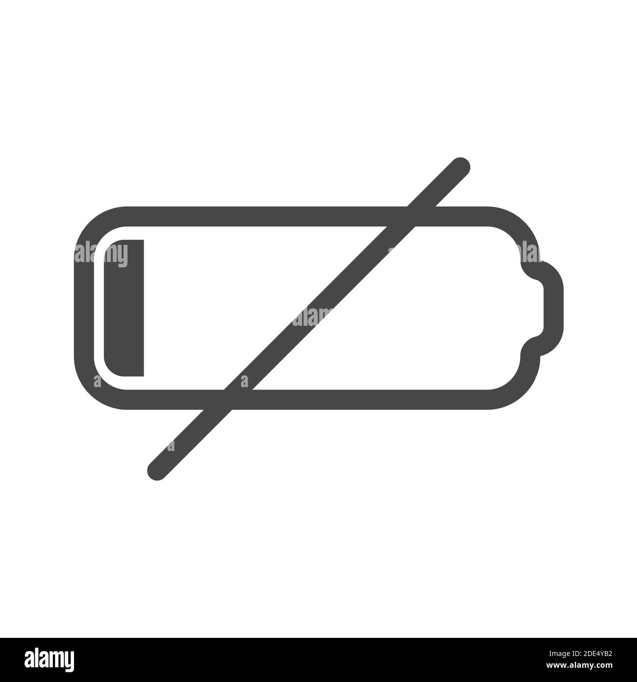 Empty Battery Icon isolated. Vector Illustration Stock Vector Image ...