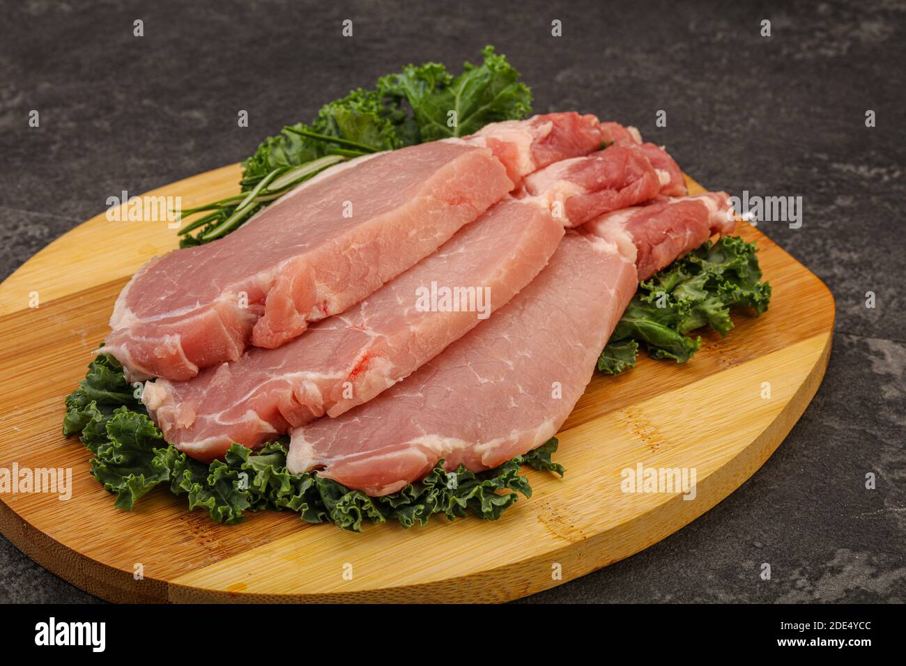 Raw pork meat steak for cooking Stock Photo - Alamy