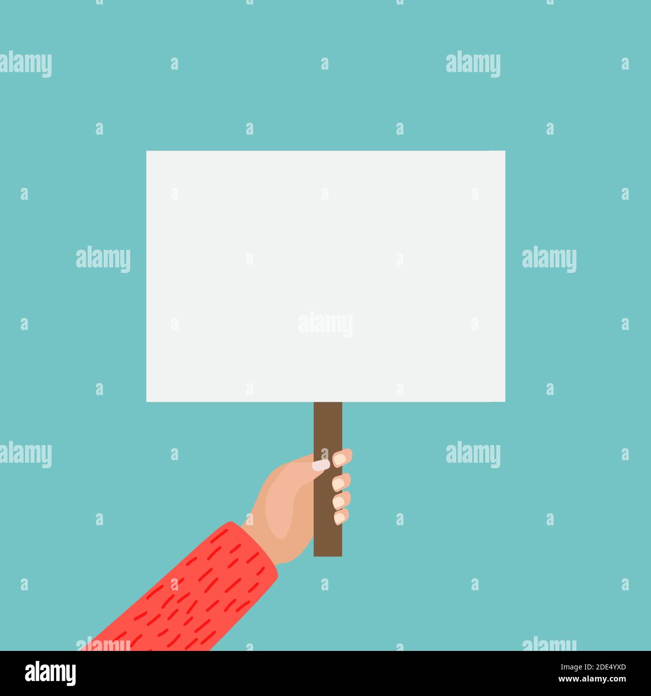 Blank placard Stock Vector Images - Alamy