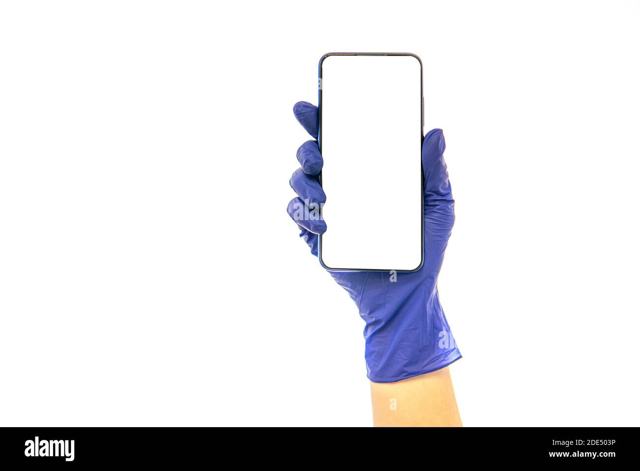 Nurse phone medical smart phone Cut Out Stock Images & Pictures - Alamy