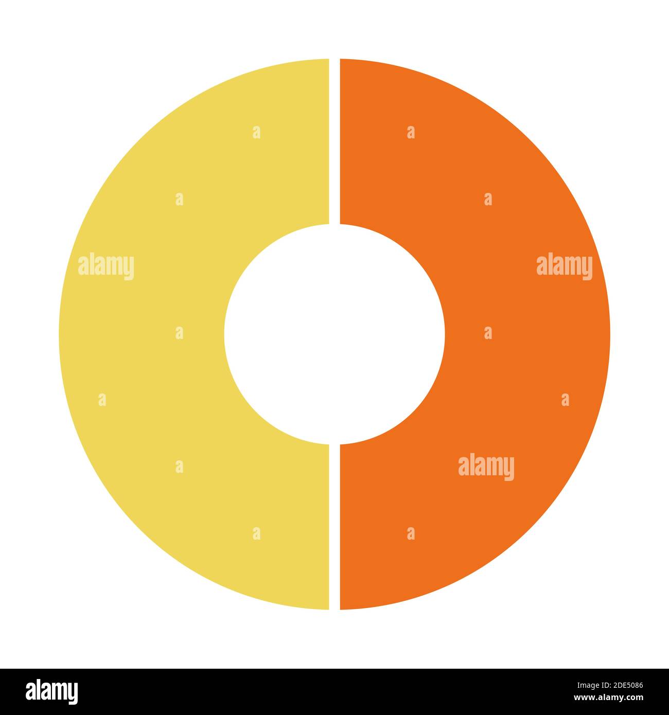 Infographic pie chart. Cycle presentation diagram 2 section. Vector ...