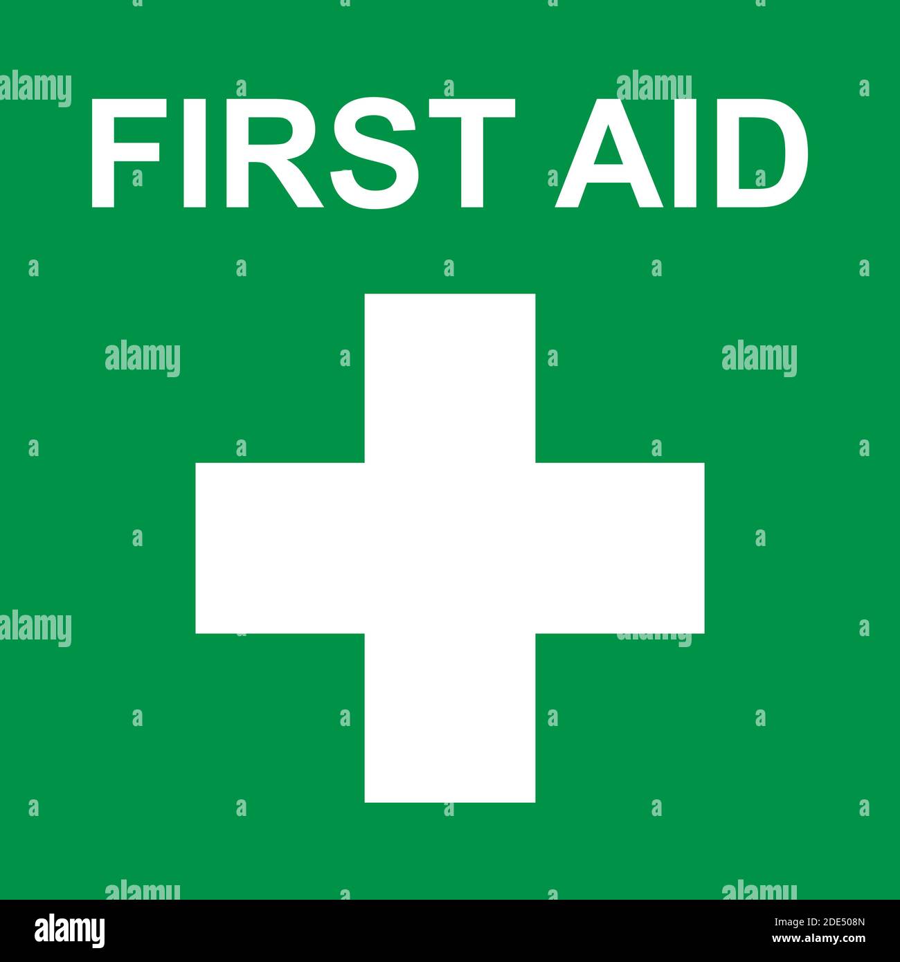 First aid sign, health cross medical symbol, medicine emergency ...