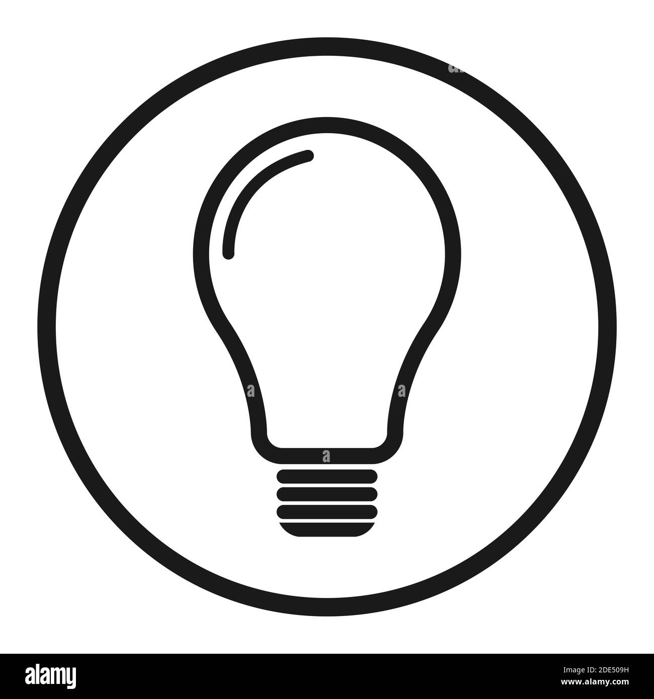 Light bulb icon, Lightbulb energy symbol Electric power vector ...