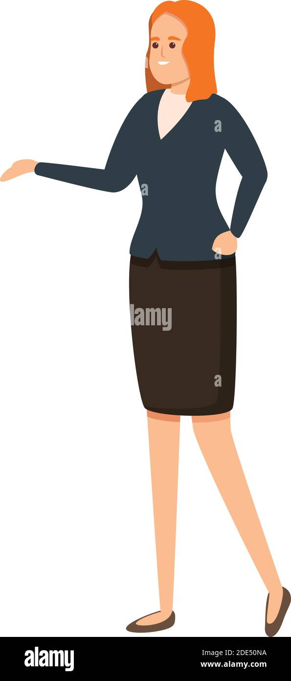 Successful adult business woman icon. Cartoon of successful adult ...