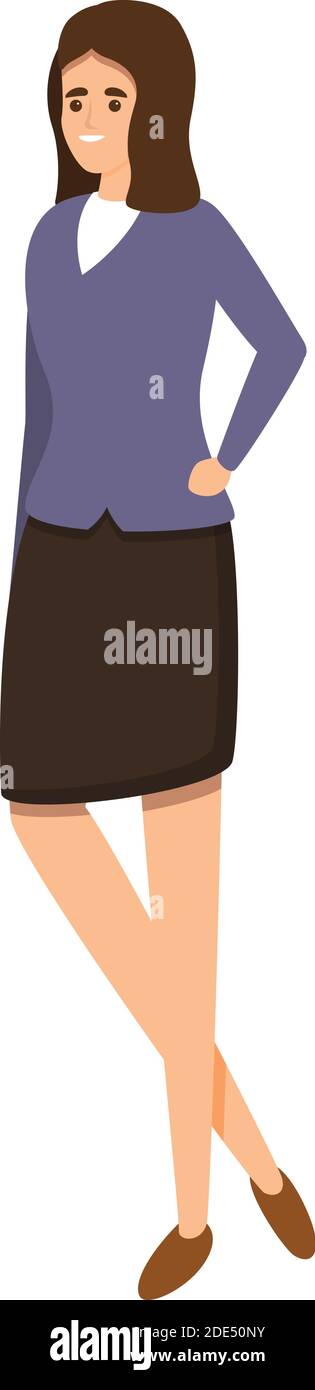 Successful business woman female icon. Cartoon of successful business ...