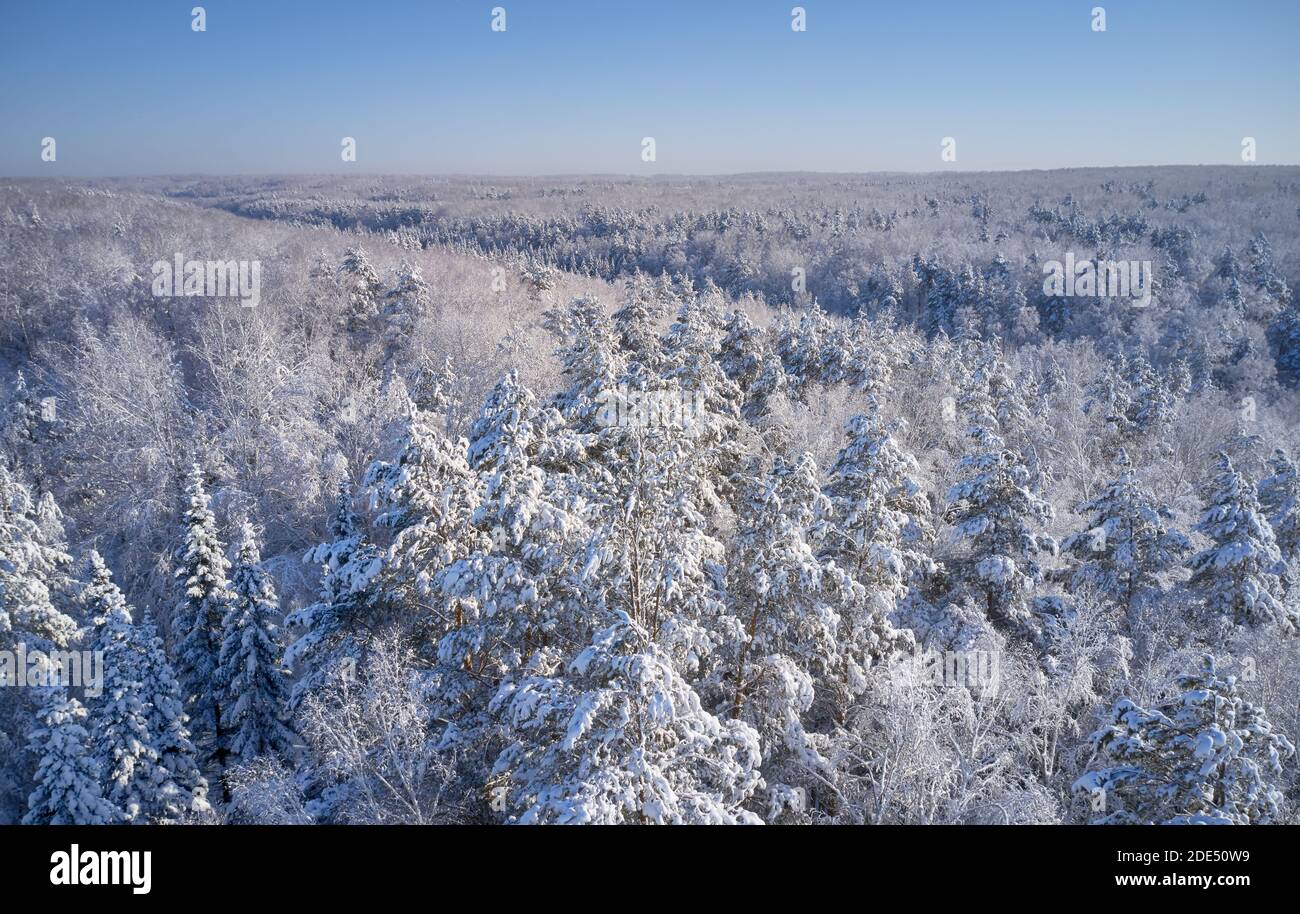 Aerial view of siberia hi-res stock photography and images - Alamy
