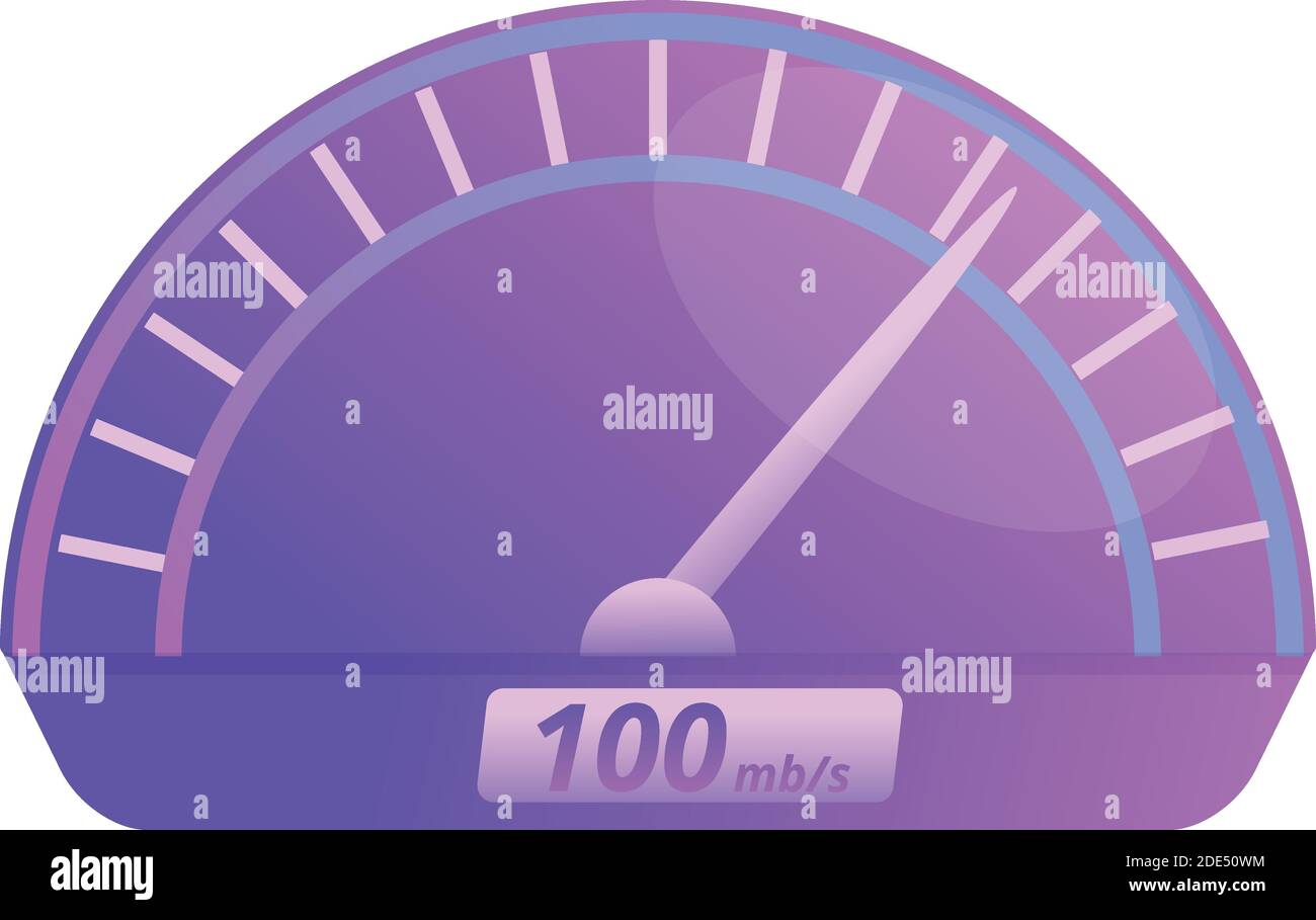 Internet speed test icon. Cartoon of internet speed test vector icon ...