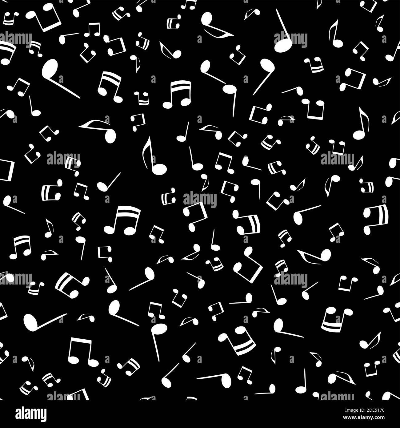 Musical notes Seamless Pattern Background. Vector Illustration. EPS10 ...