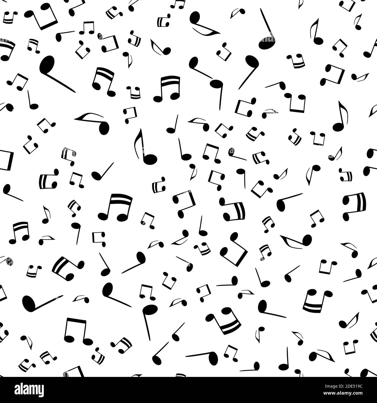 Musical notes Seamless Pattern Background. Vector Illustration. EPS10 ...