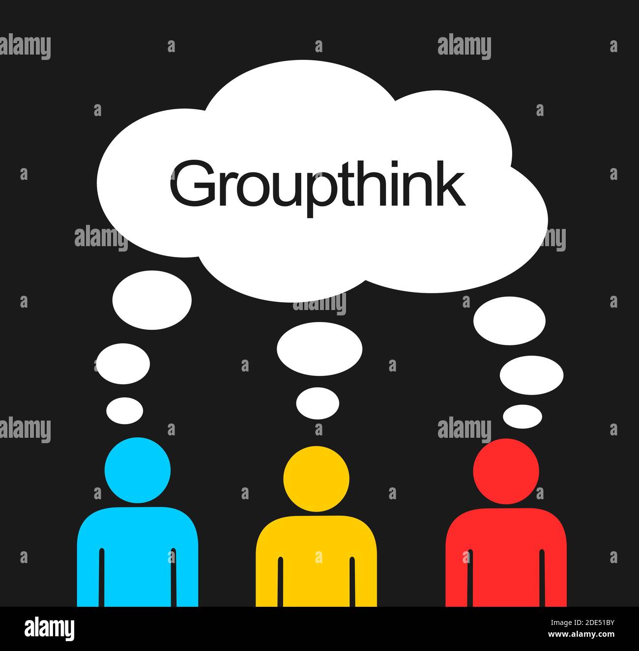 Groupthink cartoon hi-res stock photography and images - Alamy