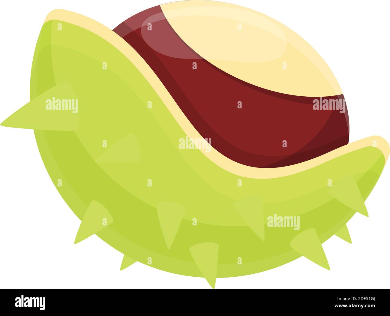 Chestnut icon. Cartoon of chestnut vector icon for web design isolated ...