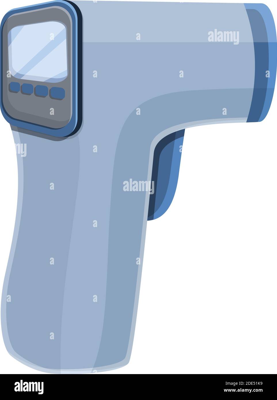 Gun digital thermometer icon. Cartoon of gun digital thermometer vector ...