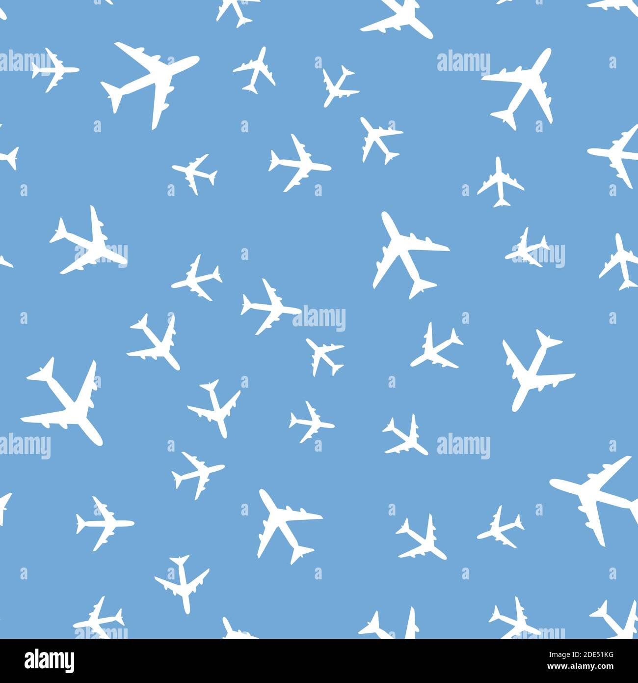 Airplane Seamless Pattern Background Vector Illustration Stock Vector ...