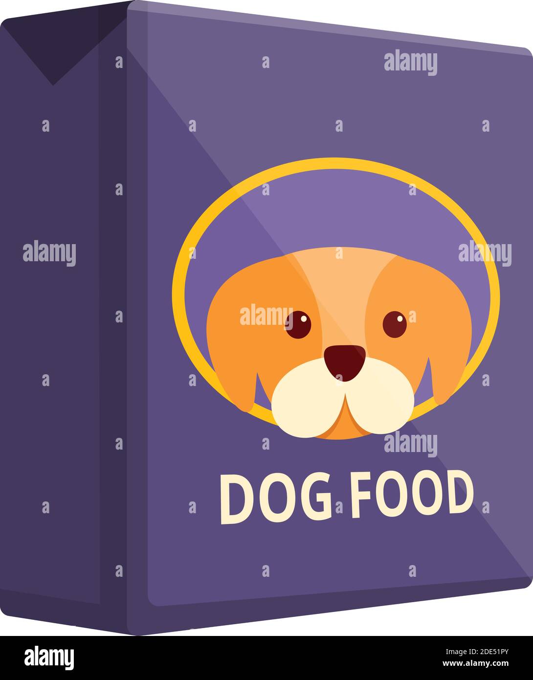 Vegetable dog food icon. Cartoon of vegetable dog food vector icon for ...