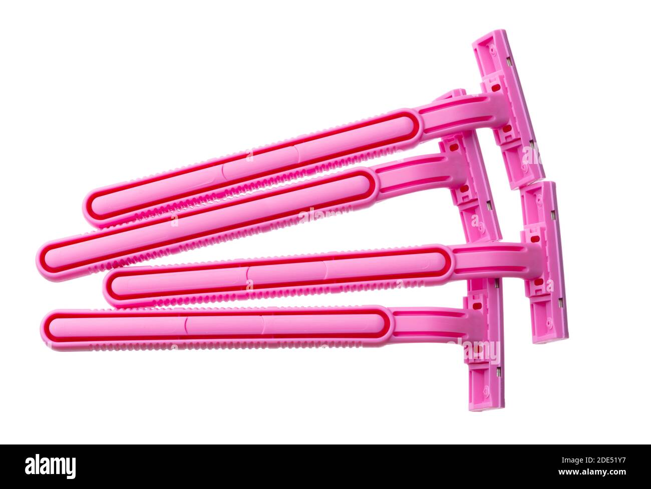 Female pink razor shaver isolated on white background Stock Photo - Alamy