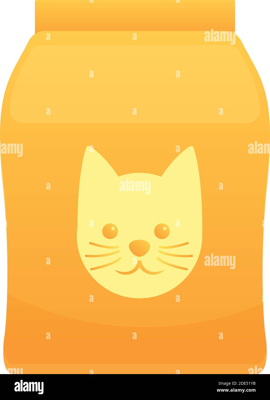 Cat food pack icon. Cartoon of cat food pack vector icon for web design ...