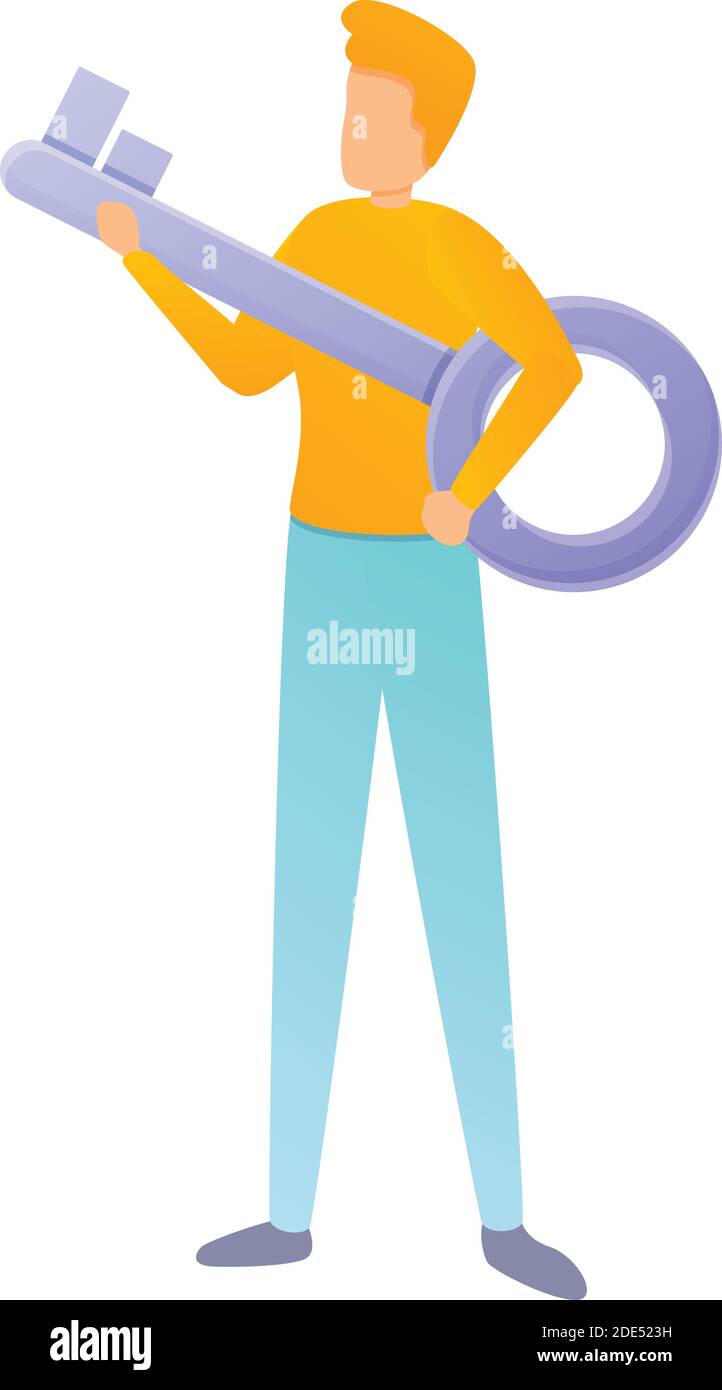 Administrator key icon. Cartoon of administrator key vector icon for ...