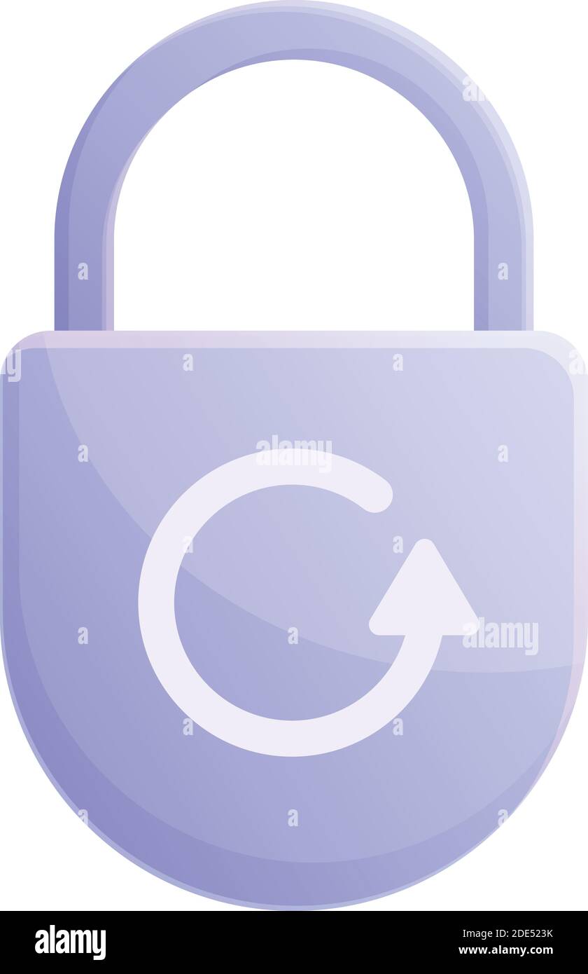 Administrator recovery key icon. Cartoon of administrator recovery key ...