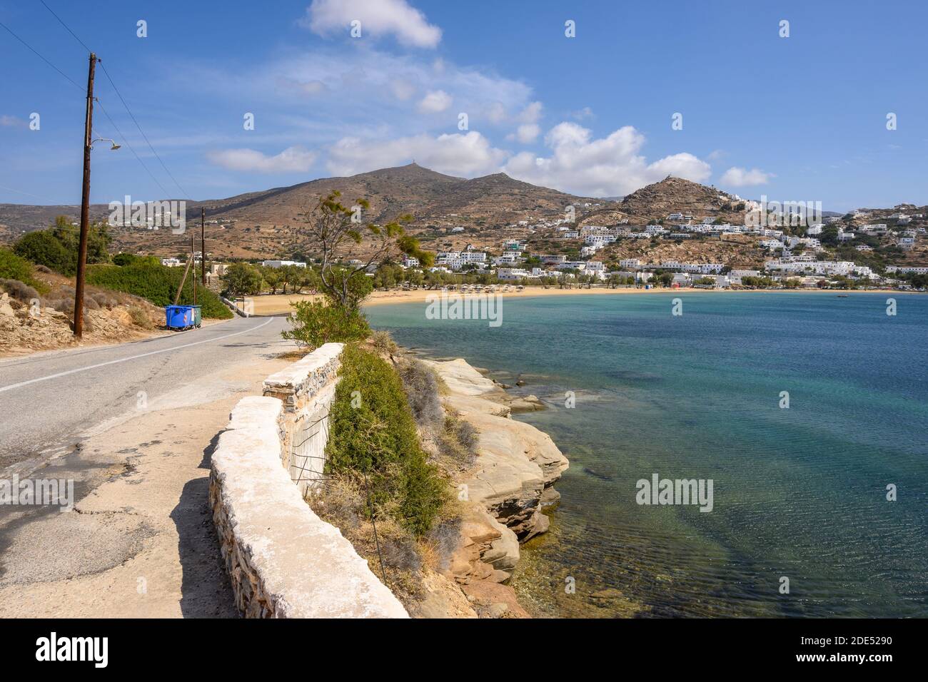 Ios island in Greece, a famous tourist destination with golden beaches ...