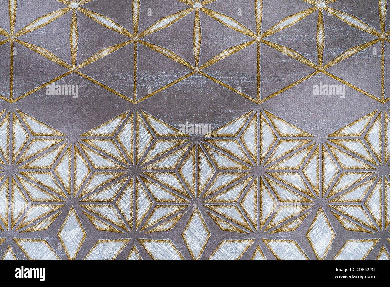 Fragment of Fabric Wallpaper Texture with Delicate Pattern Stock Photo ...