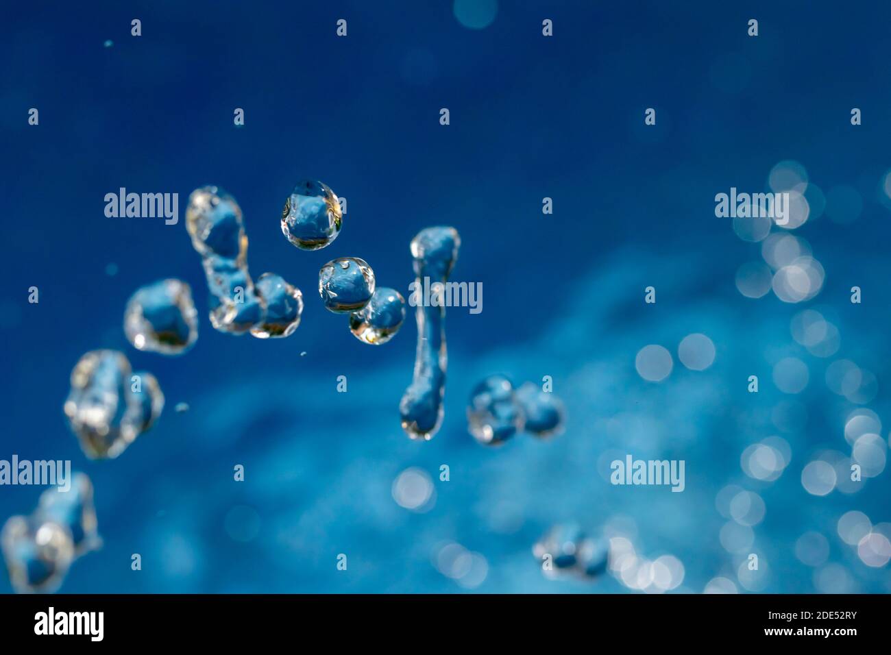 a image of water droplets caught in mid-air air on a fountain Stock ...