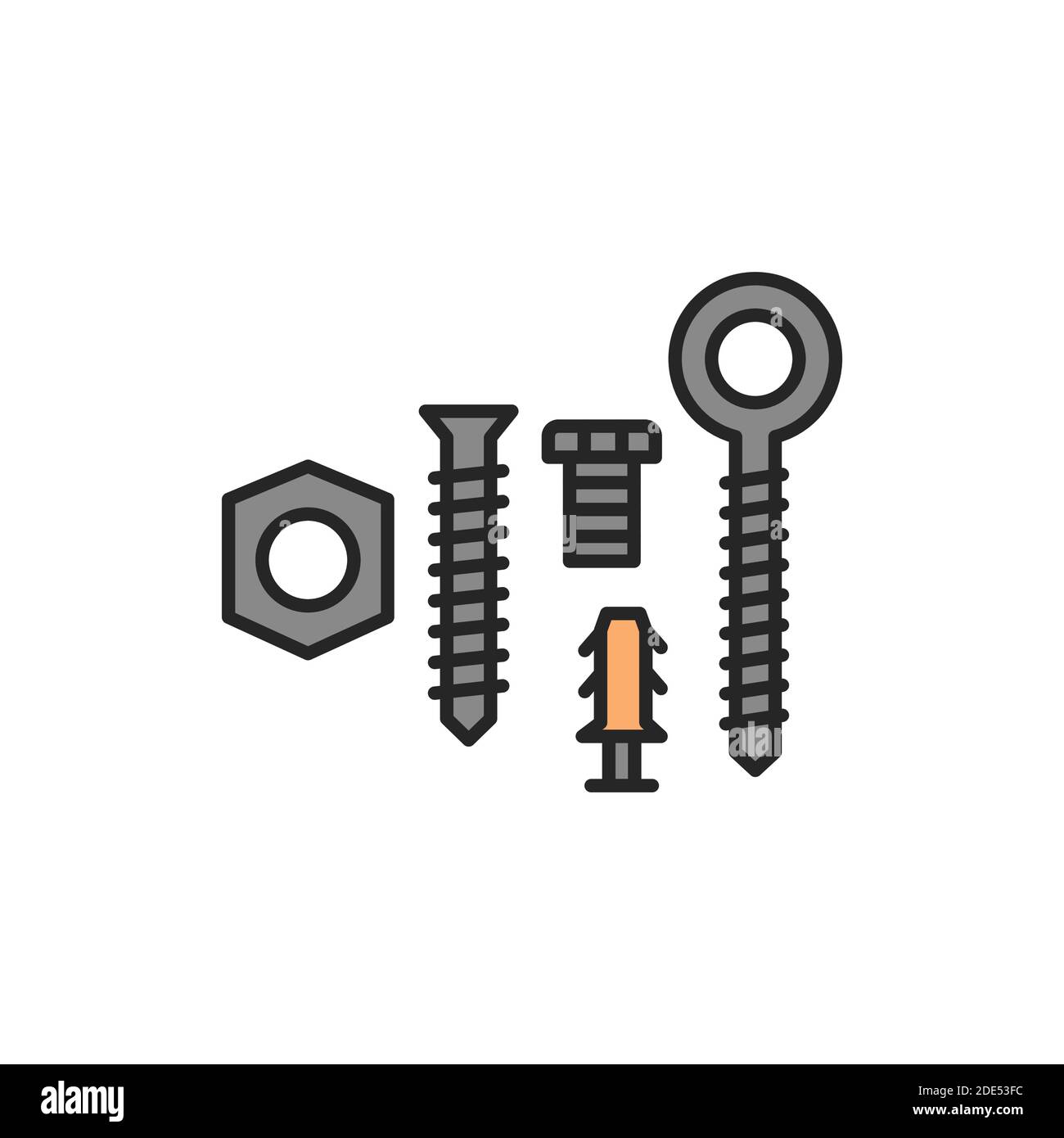 Mount types color line icon. Pictogram for web page, mobile app, promo ...