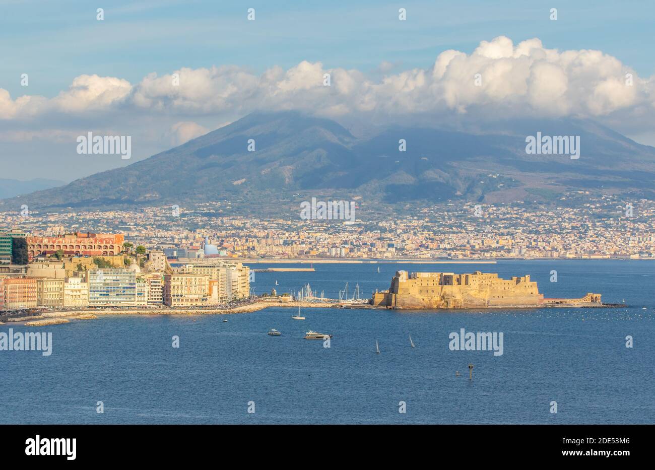 built during the 15th century, and a main landmark in Naples, Castel ...