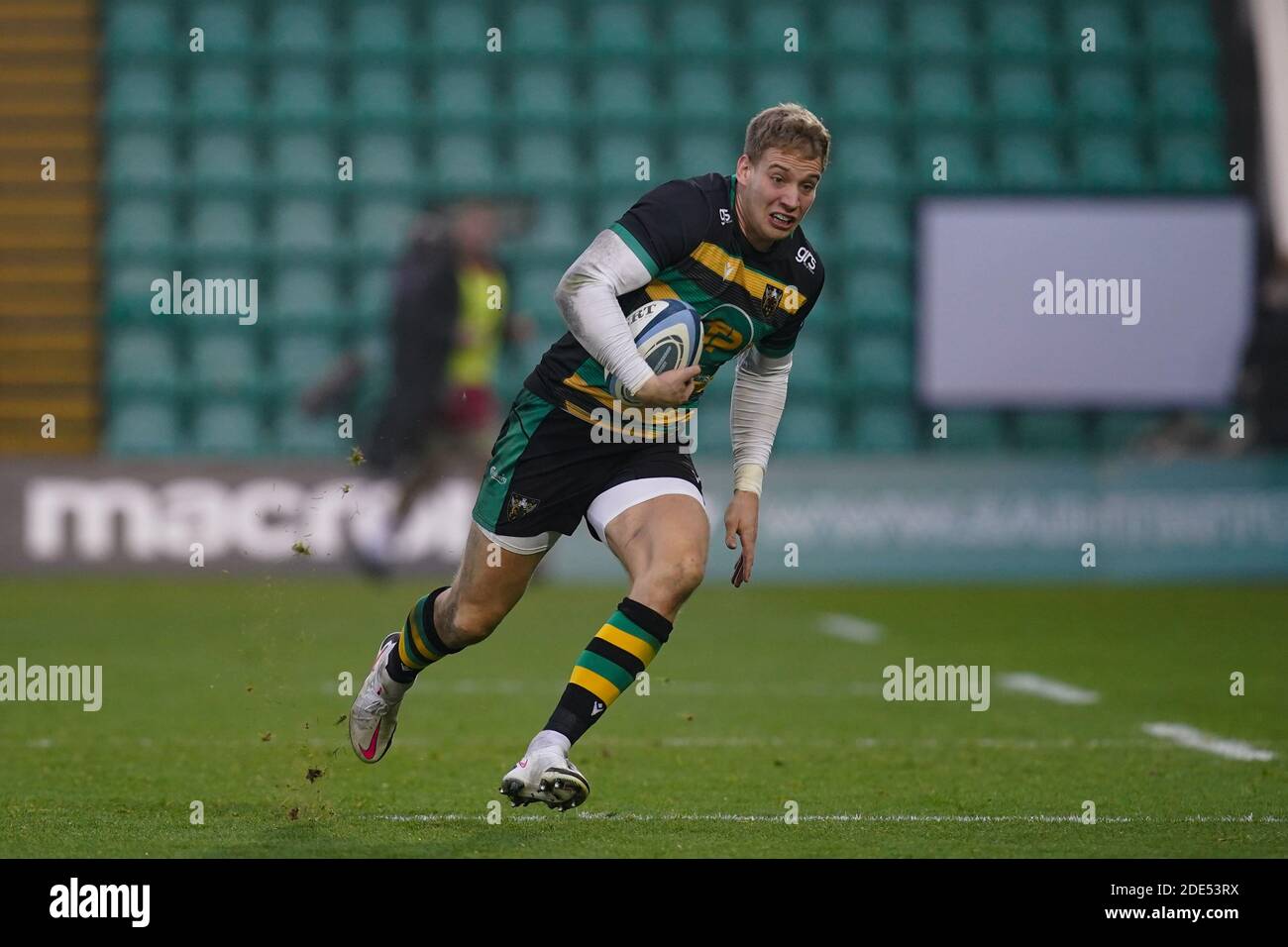 Harry Malinger #15 of Northampton Saints in action Stock Photo - Alamy
