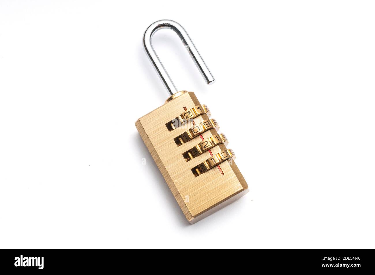 Padlock with number combination 2021 on white background Stock Photo ...